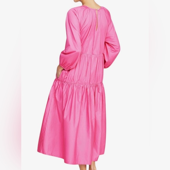 Mikoh | Dresses | Mikoh Asami Cotton Poplin Puff Sleeve Tiered Maxi ...